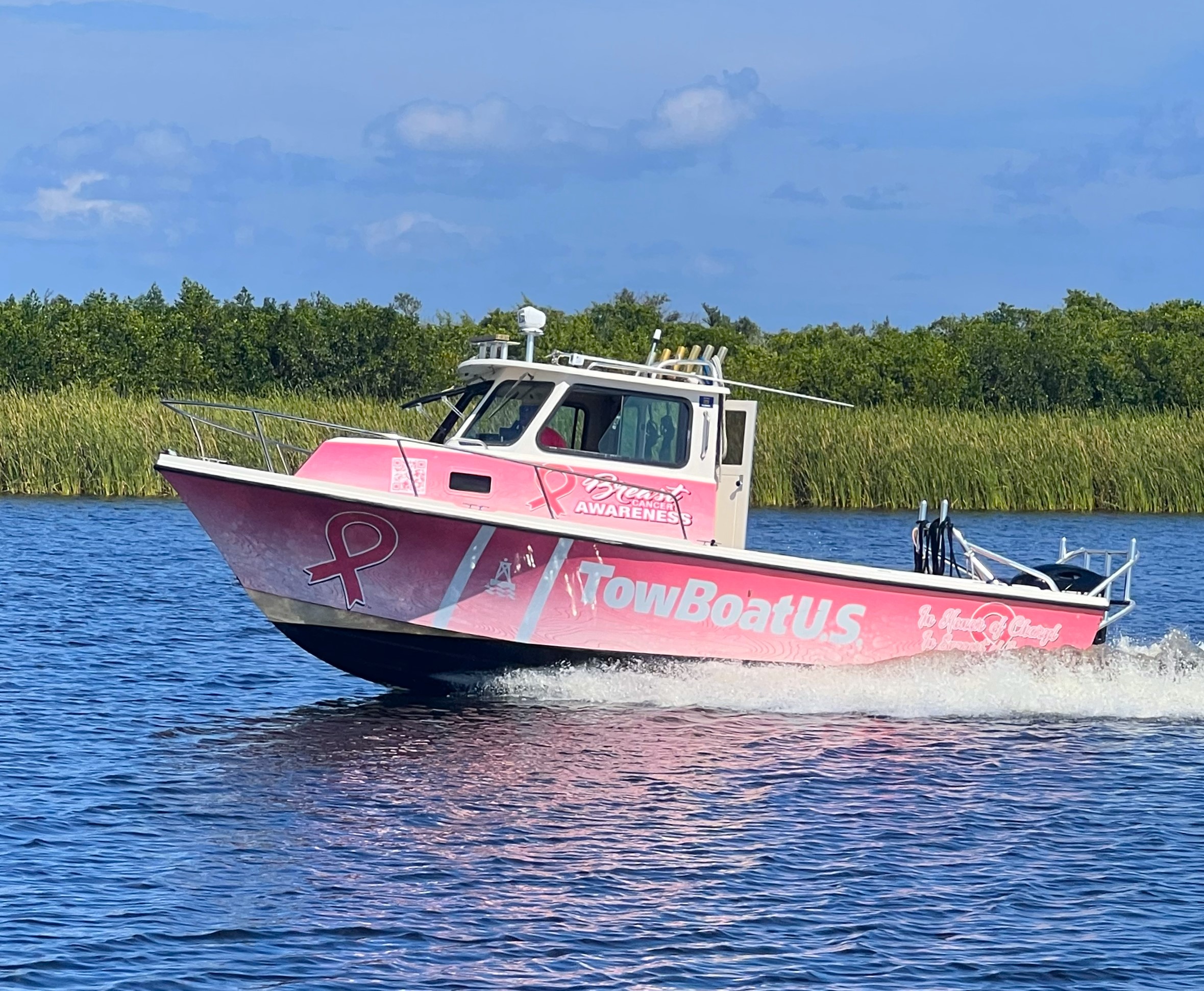 Red Towboats Go Pink for Breast Cancer Awareness : BoatUS News Room